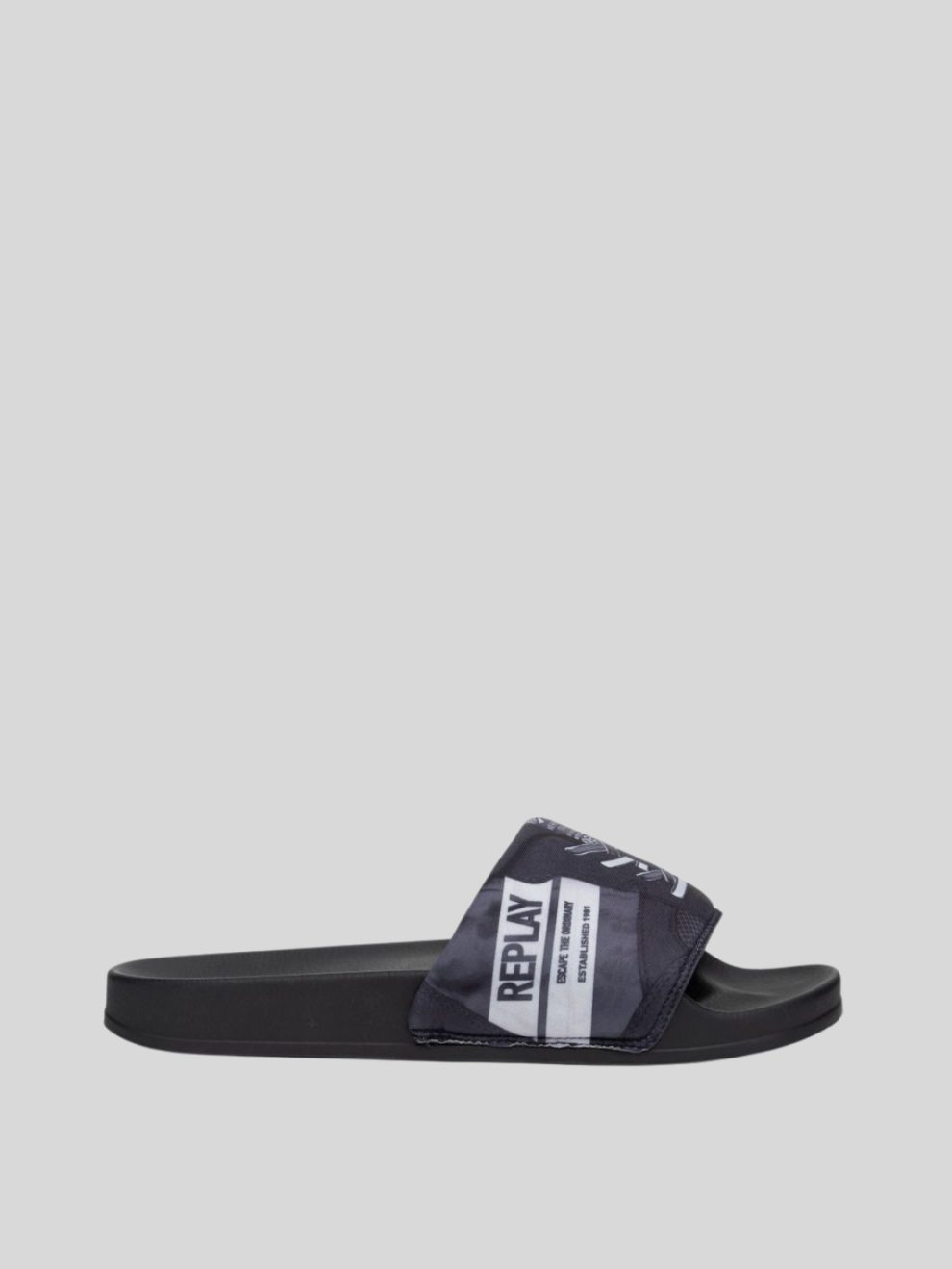 UP Real Black Sliders - Replay Jeans